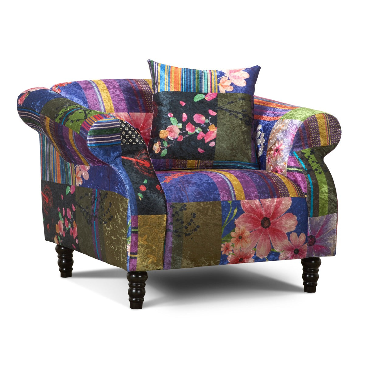 Home › Sofas › Patchwork Sofas › Fabric Patchwork 1 Seater Sofa AVICI SHOUT