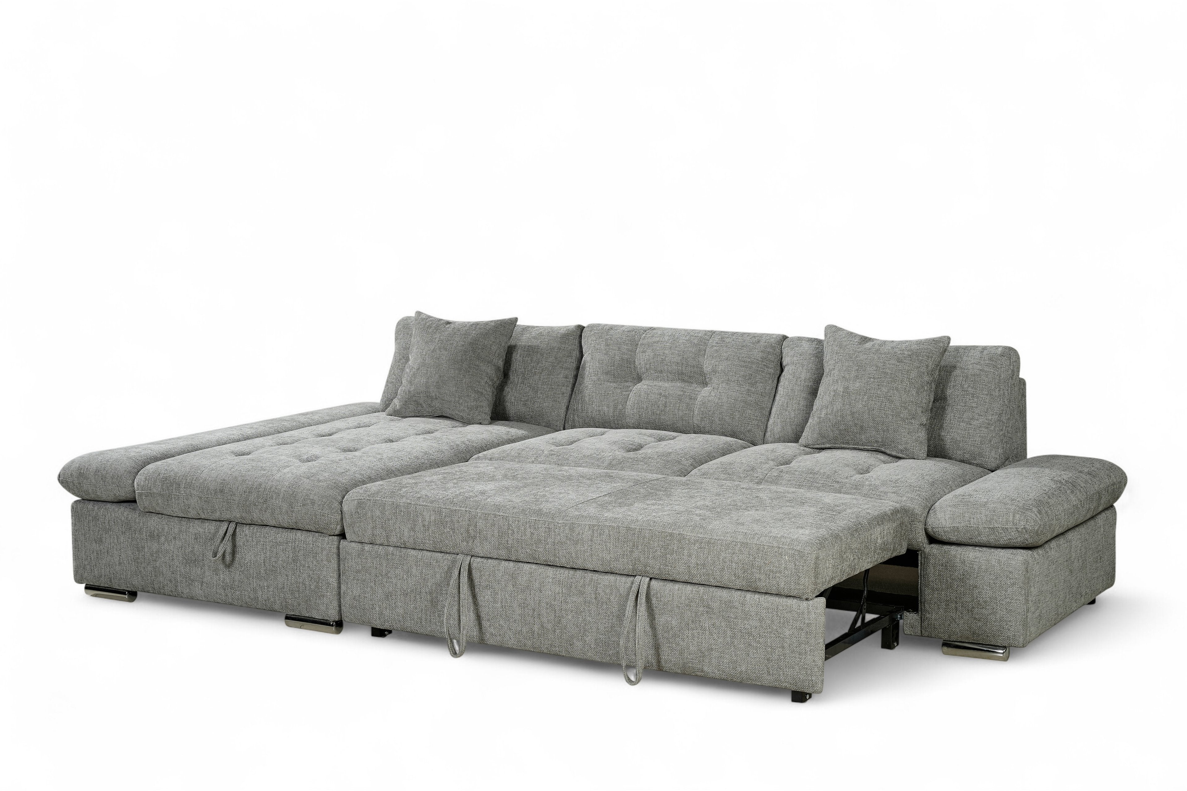 Home › Sofas › Corner Sofas › Grey Corner Sofas › Grey Chenille Fabric ...