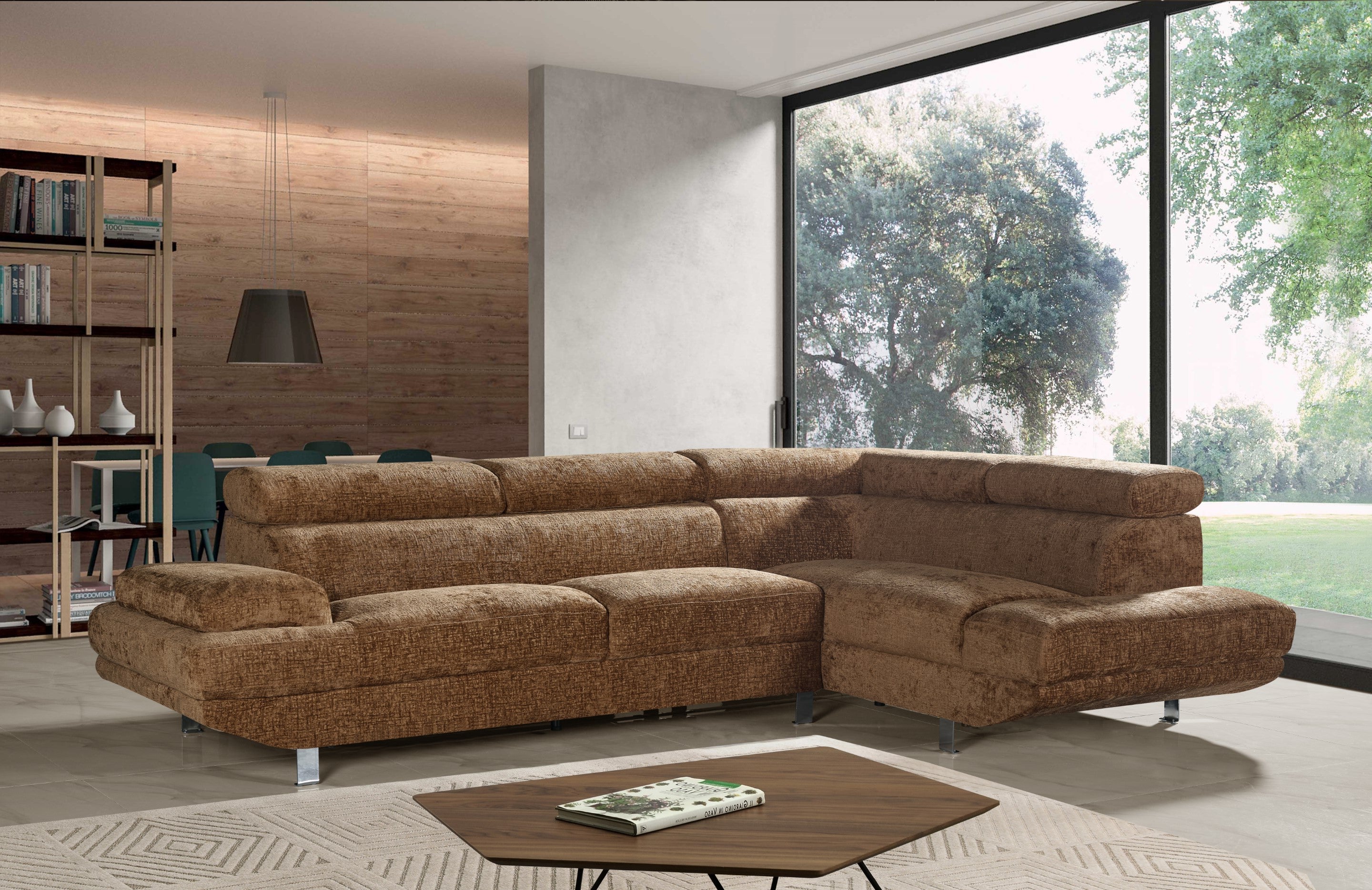 Brown sectional couch store