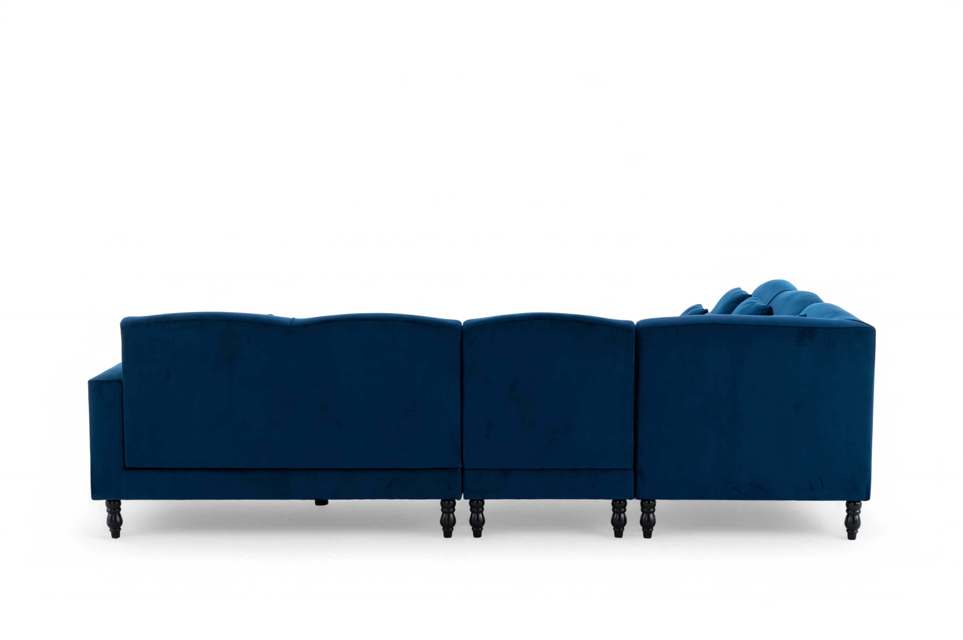 Velvet Blue Modular Corner Sofa 2C3/3C2 ASHTON