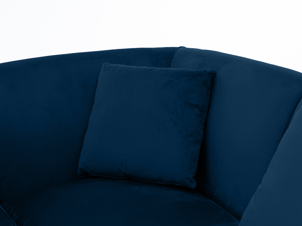 Velvet Blue Modular Corner Sofa 2C3/3C2 ASHTON