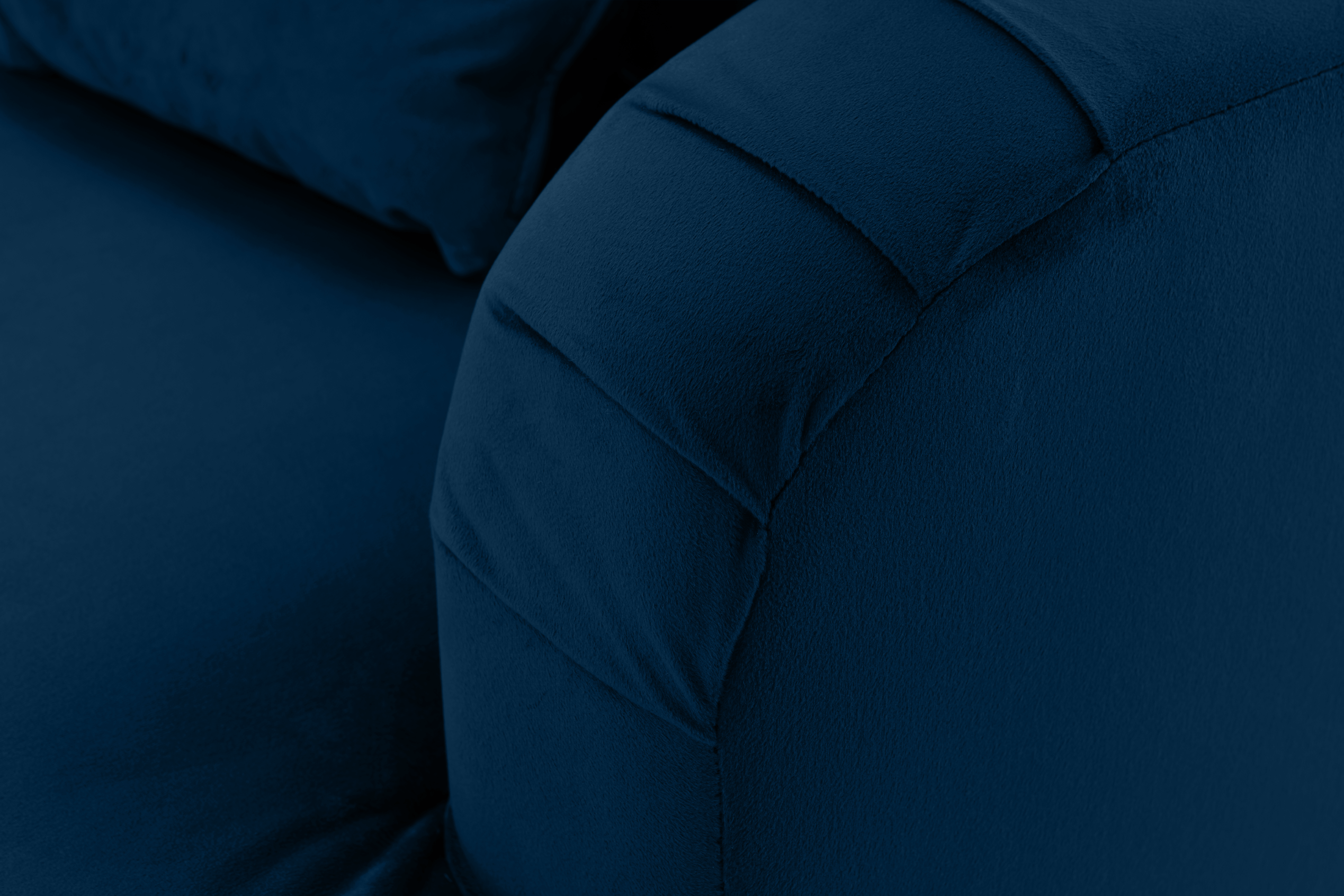 Velvet Blue Modular Corner Sofa 2C3/3C2 ASHTON